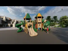 LLDPE Plastic Playground Equipment Slides For Outdoor Amusement