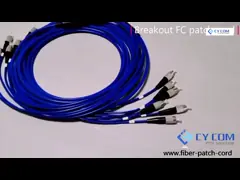 Μπλε θωρακισμένο σκοινί fc-FC singlemode G652D 9/125 SX ή DX μπαλωμάτων οπτικών ινών LSZH