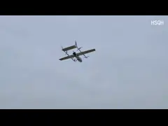 Veicolo aereo senza pilota a lungo raggio a doppia coda verticale con elevata capacità di carico utile