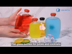 airtight freezer safe juice bottles kombucha glass bottles square