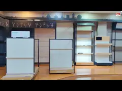 modern large supermarket display shelving with durable and sturdy display shelf