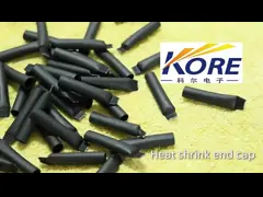 ip67 polyolefin black insulated cable end caps heat shrinkable
