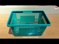 square plastic trolley basket odm 60 liter in supermarket