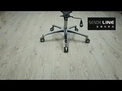 Sedile da ufficio a cinque artigli a base di metallo Regolabile Sedile girante in lega di alluminio