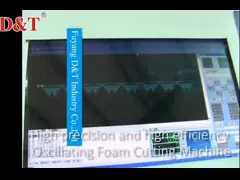DTC-S1212 CNC 윤곽 절단기 PU 폼 스폰지 진동 블레이드