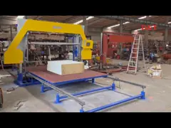 cnc sponge horizontal rigid foam cutting machine automatic