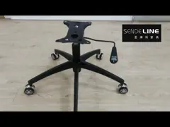 Black Durable Metal Office Chair Base Replacement Aluminum Alloy Customized