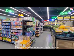 gondola shop supermarket display shelving powder coated finish