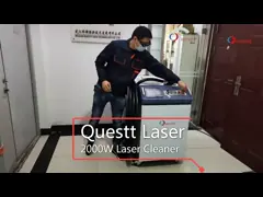 2kw high power laser cleaning machine for large equipment with robot high efficiency