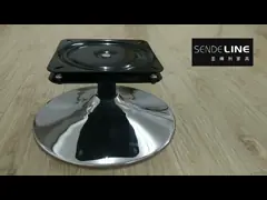 Sedia a barre a cromo fisso accessori di divano Sedia a disco base di rotazione e ritorno automatico