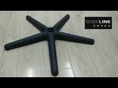 Black White Nylon Five Star Office Chair Swivel Base With 360 Degree Rotation
