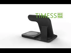 折りたたみ 15W 急速なオールインワン 無線充電器 黒と白 75%以上の充電効率