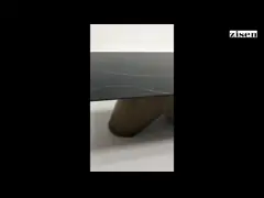 luxury modern ceramic marble top dining table 2400mm length  high end