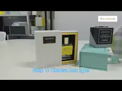 gold foil in surface perfume paper box luxury lid and base customized with logo