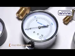 Druckmessgerät aus schwarzem Stahl.5