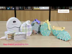 custom easter candy gift box egg shape printed corrugated kraft paper for chocolate