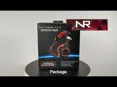 Audífonos de juegos de computadora con control de micrófono LED RGB muestra gratuita