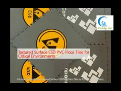 Класс Bfl Антистатические напольные плитки 6,5 мм текстурированные ESD взаимосвязанные напольные плитки