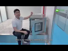 mechanical interlock  cleanroom pass box powder coated cold rolled steel material