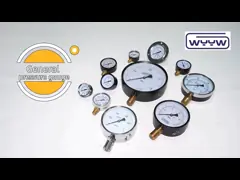 100mm Water General Commercial Pressure Gauge Manometer Bottom Mount