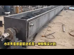 fire resistant high efficiency thermal screw conveyor with customized transmission system
