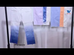 Colorful Light Weight Stretch Denim Fabric In Khaki