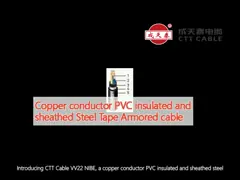 Interlocking Armored Aluminum Alloy 4 Cores Copper Cable for Customized Identification