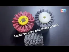 industrial abrasive silk nylon roller brush for metal deoxidizing