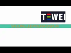 Pôster LED de 2,5 mm para interiores 2,1 pés x 6,3 pés 640 mm x 1920 mm Ângulo de visualização amplo Consumo máximo de energia 400w / m2