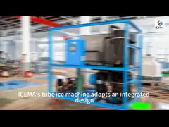 8T Ice Machine Tube With Stainless Steel Evaporator 8000kg