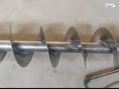 stainless steel auger screw for conveyor continuous flight auger manufacture full payment