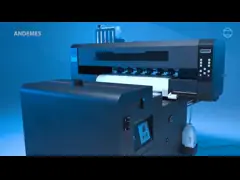 2024 dtf printer 2 heads i3200 a1 size cmykw ink and powder shaker ce/ukca/rohs certified