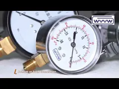 아래 캡슐 통신 압력 표시기 Mbar KPa MmAq MmH2O