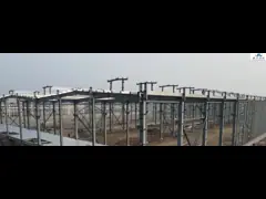 astm a36 lightweight multi spans steel structure warehouse