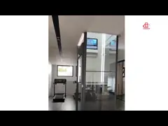 400 Kg Automatic Screw Driven Elevator with Safety Features for Indoor 2 Stops Glass Square Cabin