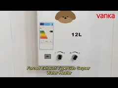 digital temperature adjustable forced exhaust gas water heater high efficiency 12l - 24l
