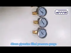 hydraulic industrial pressure gauge manometer 60mm for glycerin