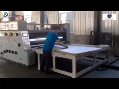 Semi Auto Chain Feeding Carton Box Printing Machine For Corrugated Box