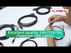 Кабель 24V-USB должен быть оборудован кабелем 24V-USB-USB.