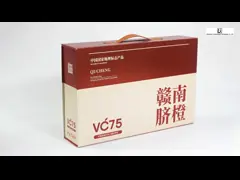 uv printing luxury fruits festival gift box with leather handle