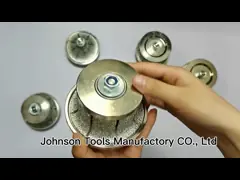 No.2 Half Bullnose Vacuum Brazed Diamond Tools For Edging Stone
