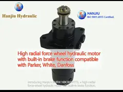high radial force wheel hydraulic motor with built-in brake function compatible with parker white da