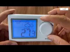 Powerful White Color Boiler Room Thermostat with 10A Amp and 230V or Battery Power Supply