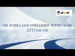 ZTT856 Guindaste de torre plana 32t Capacidade 80m Equipamento de elevação de comprimento de jato