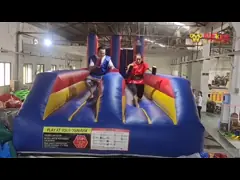 inflatable bungee run challenge games interactive play system