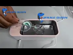 Pulitore ad ultrasuoni con scocca in plastica 40KHz per officina di occhiali Jelwery o uso domestico quotidiano