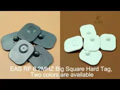 8.2mhz eas hard rf security tag black big square for retail store