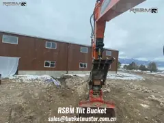 20t hydraulic tilting bucket width 2000mm wear resistant steel