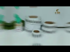 white eas 8.2mhz security rf soft label 50 x 50mm coated paper with bar code