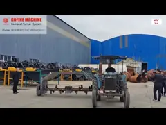 agriculture compost organic fertilizer making machine tractor-drawn compost turner machine